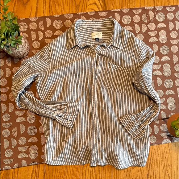 Tops | Universal Thread Striped Blouse | Poshmark